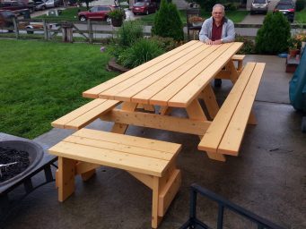 Custom Design Eco-friendly Picnic Table Benches - FP Design